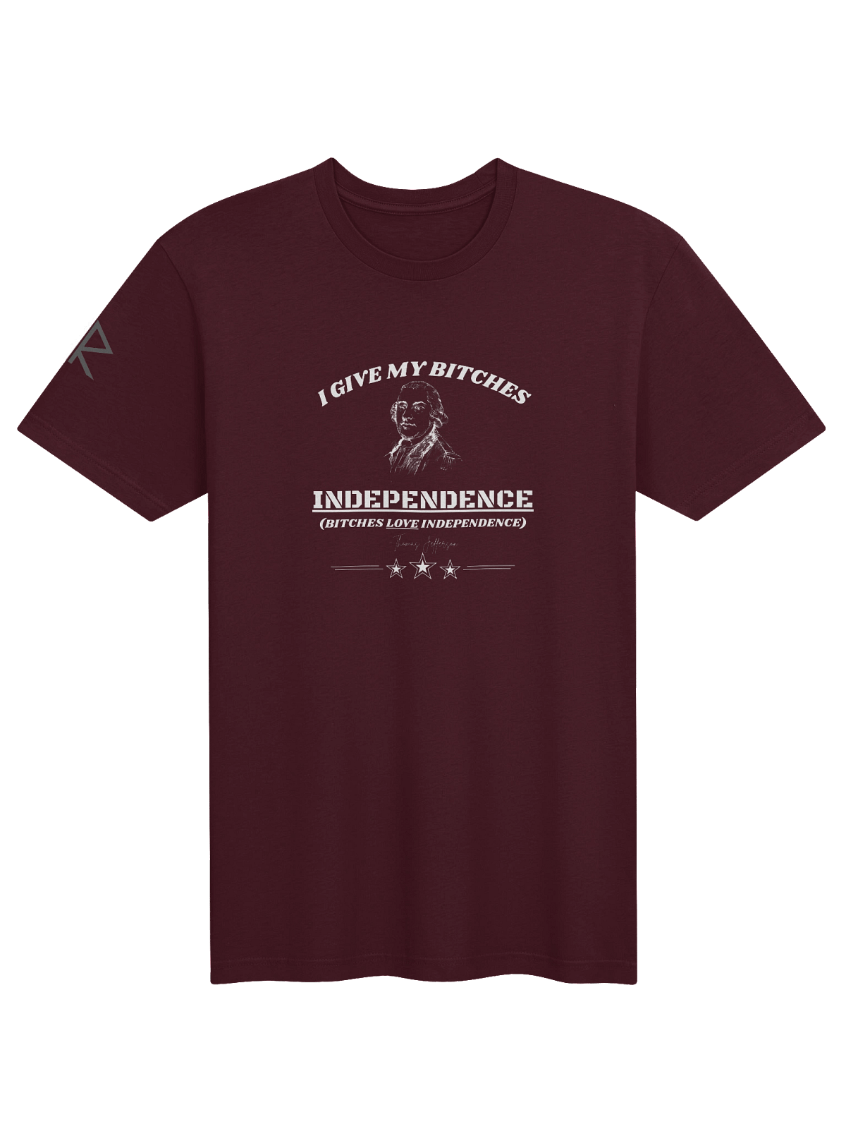Give Em Independence White Shirt | RippedRedneck Merch Store