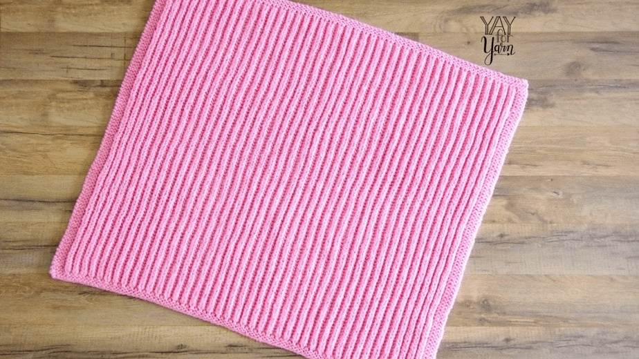 Easy Brioche Baby Blanket in SHORTCUT Brioche Stitch - PDF Knitting ...