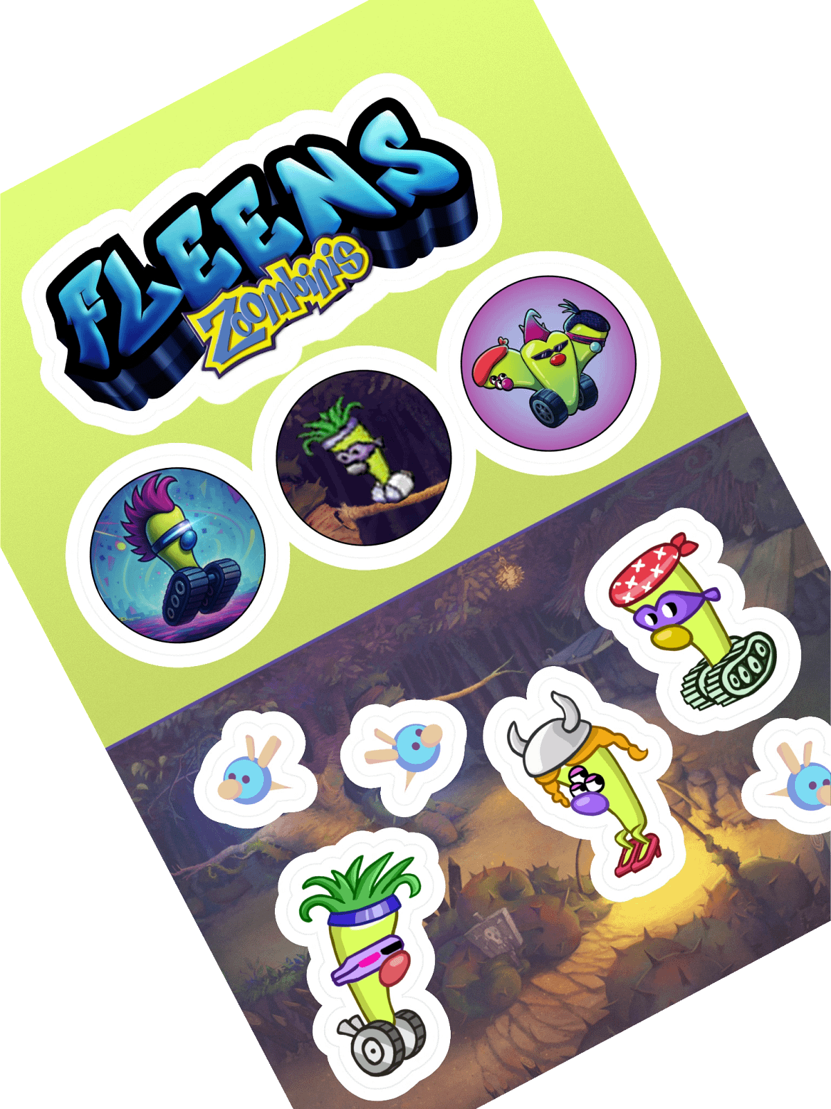 Fleens Sticker Set | Zoombinis