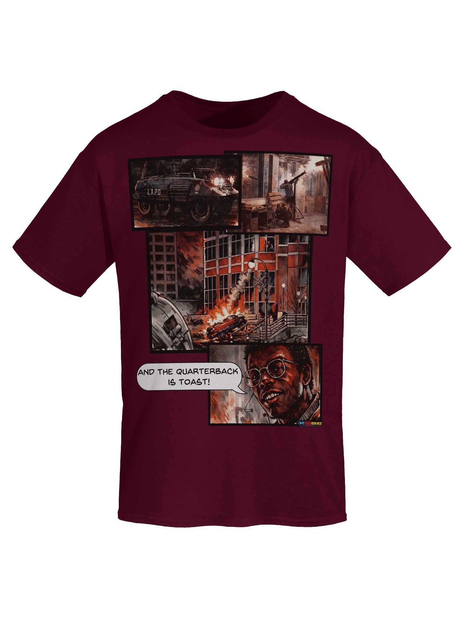 Die Hard inspired And The Quarterback Is Toast Scene T-Shirt | We Have ...