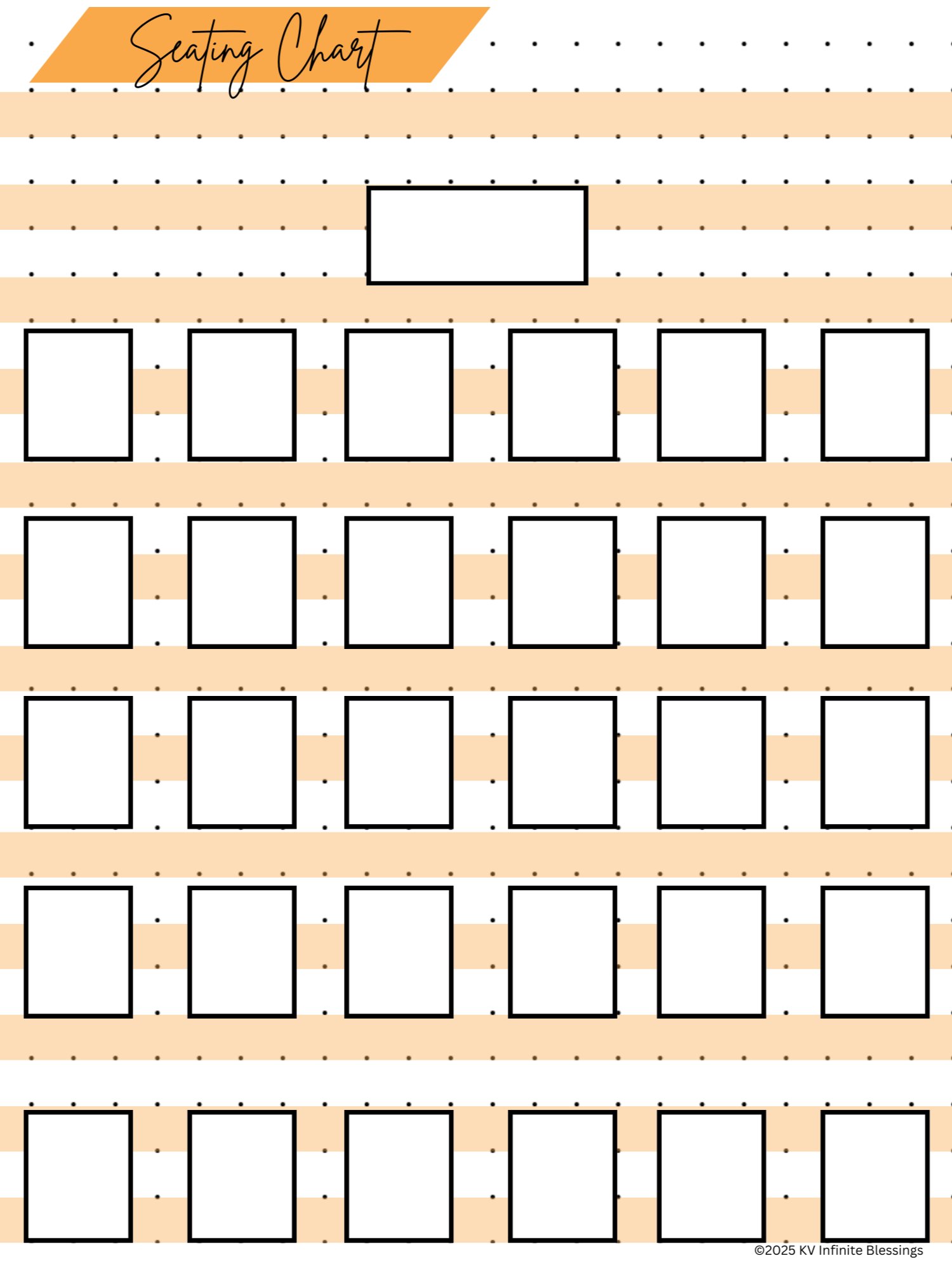Teacher Seating Chart Organizer | Digital & Printable Bullet Journal ...