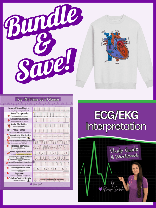 ECG/EKG Ultimate Learning Bundle by Nurse Sarah® | Nurse Sarah®