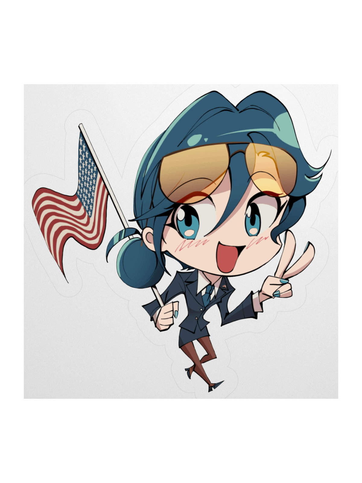 Naomi Kennedy Sticker | Capitalism Ho!! - Official Shop for We Love ...