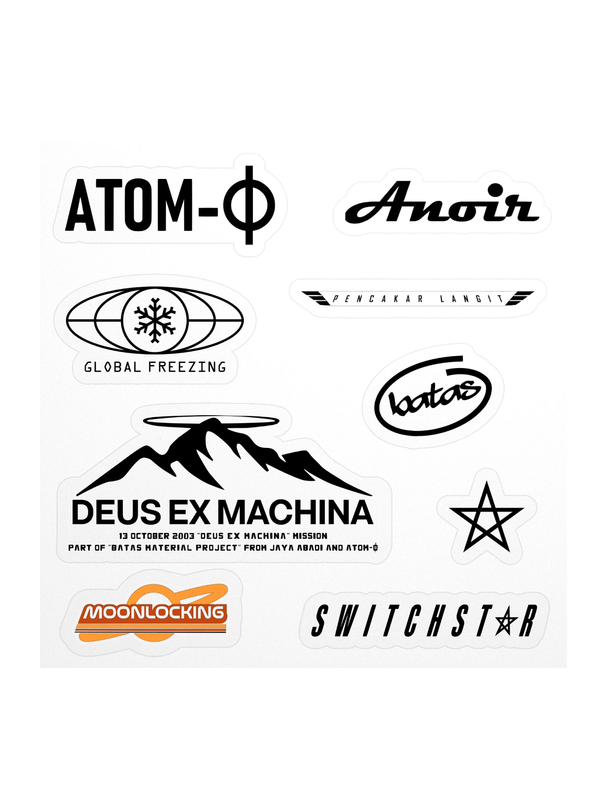 Jaya Abadi | Project Logos Sticker Pack | Labirhin Merch Store