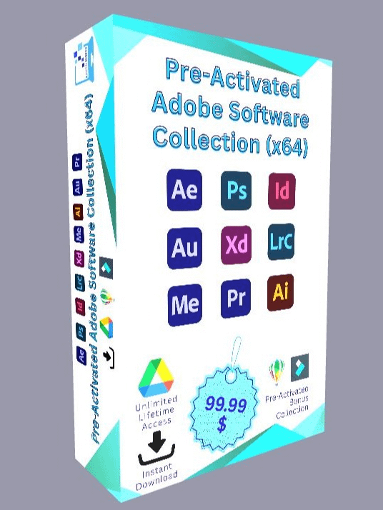 Pre-Activated Adobe Master Collection + Bonus Software | Lifetime ...