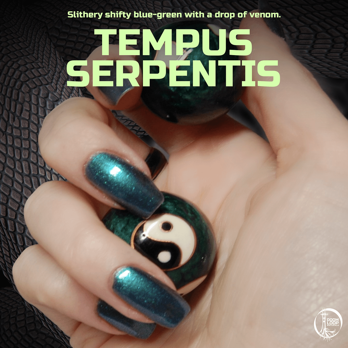 TEMPUS SERPENTIS - Shifty Blue-Green Nail Polish | Doom Loop Nails