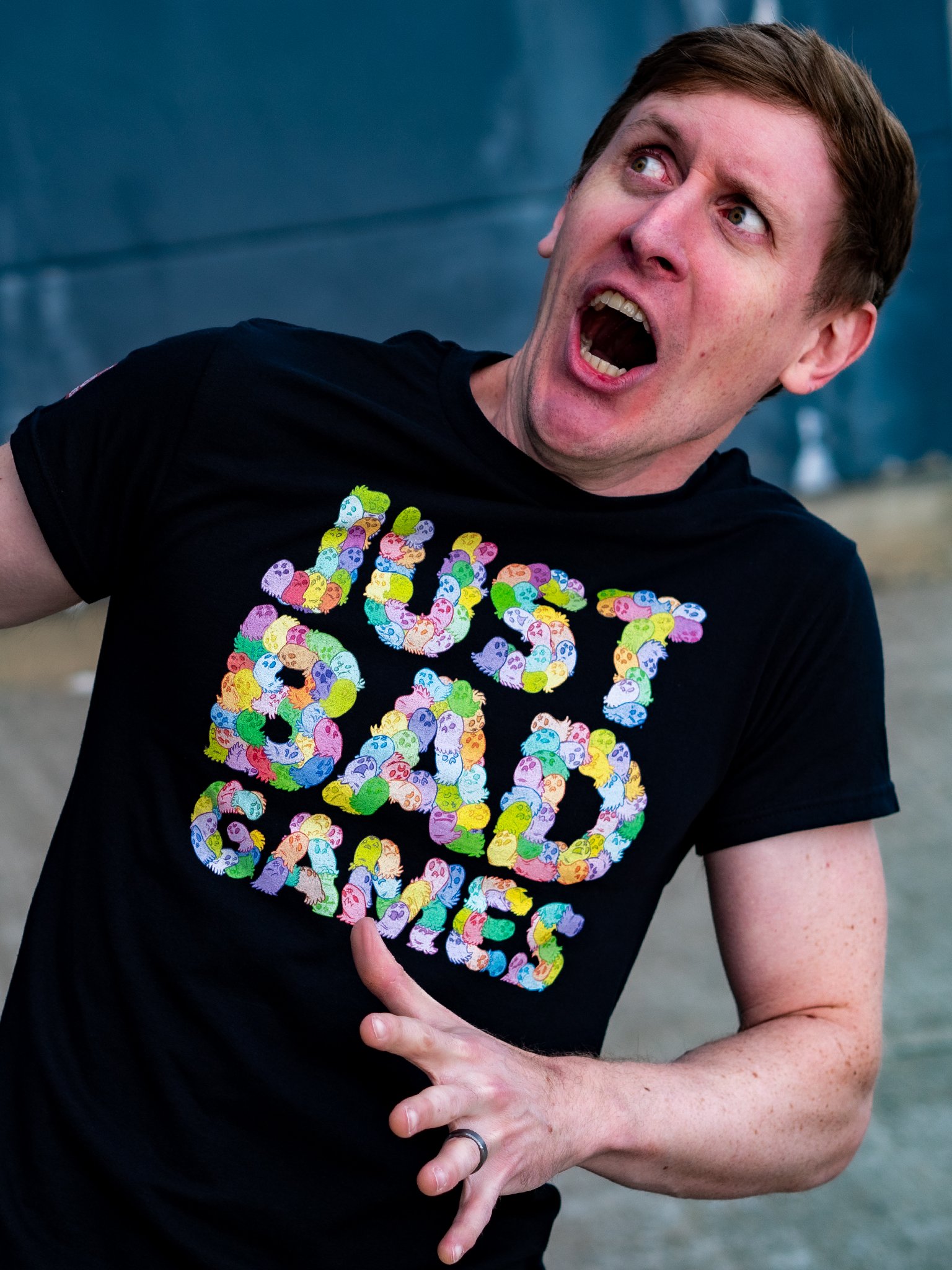 Multi-Color Money Ghost Just Bad Games Logo T-Shirt | Rerez