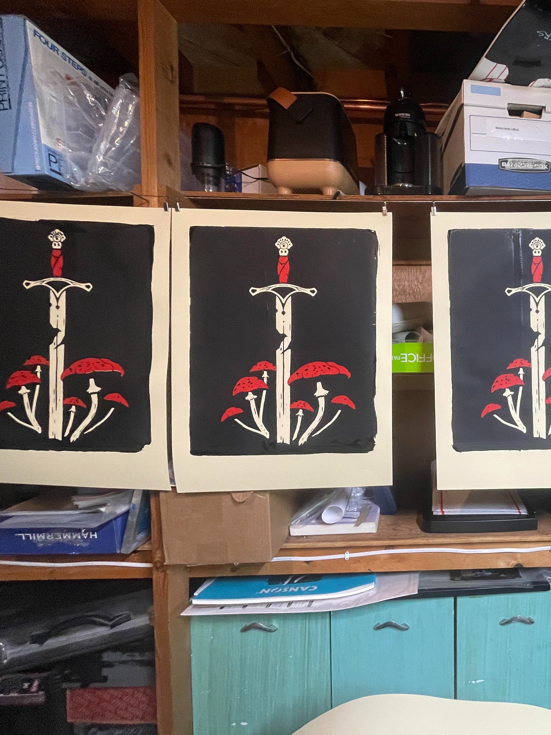 BELLOW PRINT Hand-Pulled Print (Edition of 200) 25"x19" | Witch Bolt