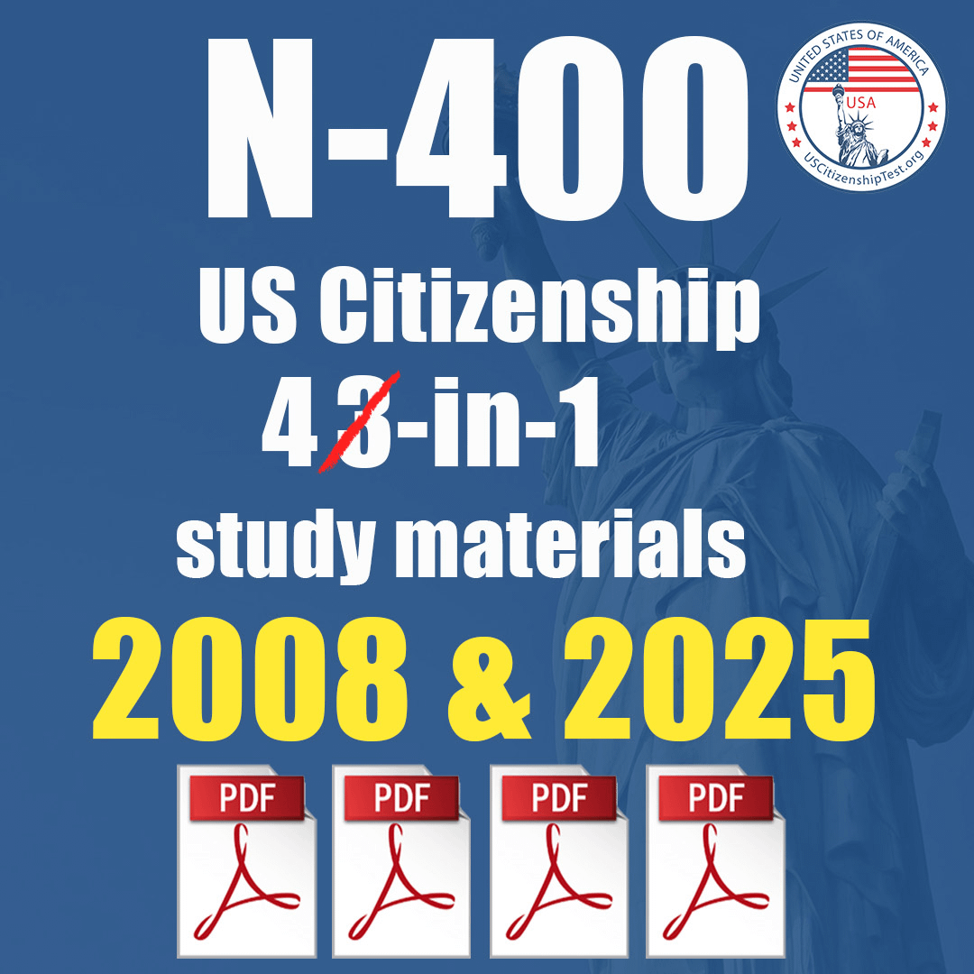 US Citizenship 3-in-1 Study PDFs | Citizenship with Jackie