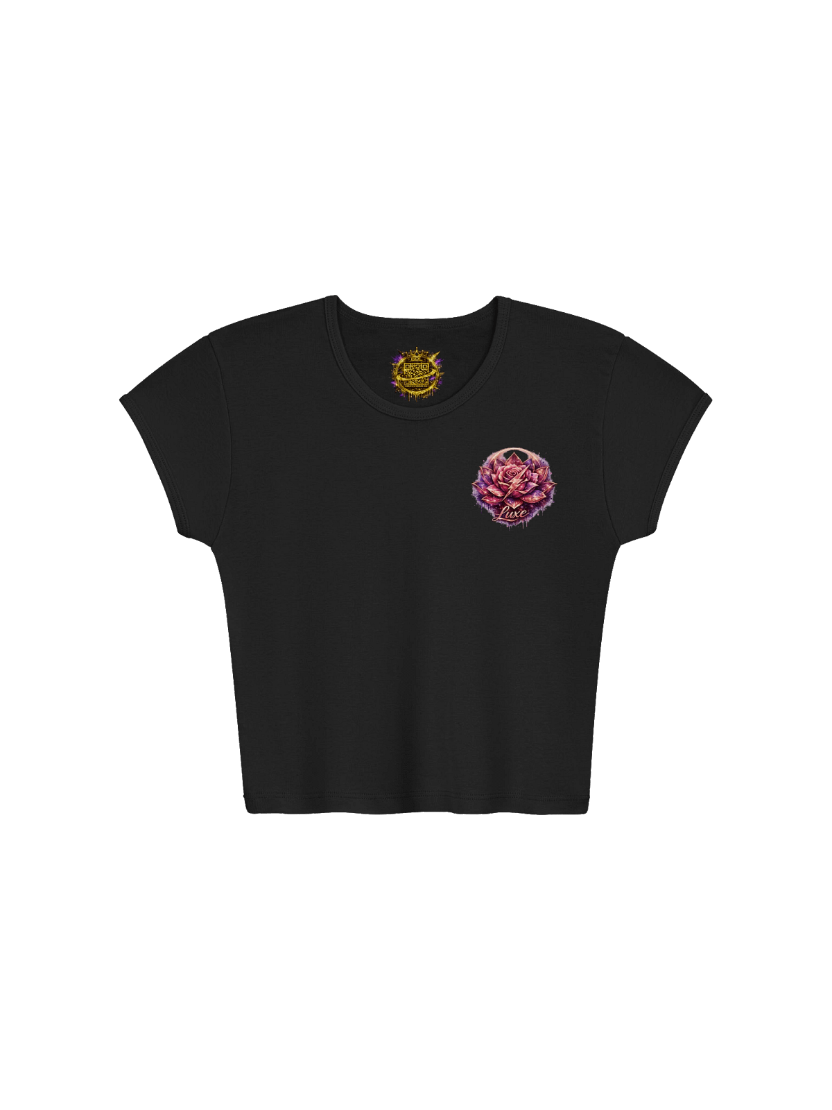Luxe Rose Lightning Baby Tee | BigDaddyLuxe