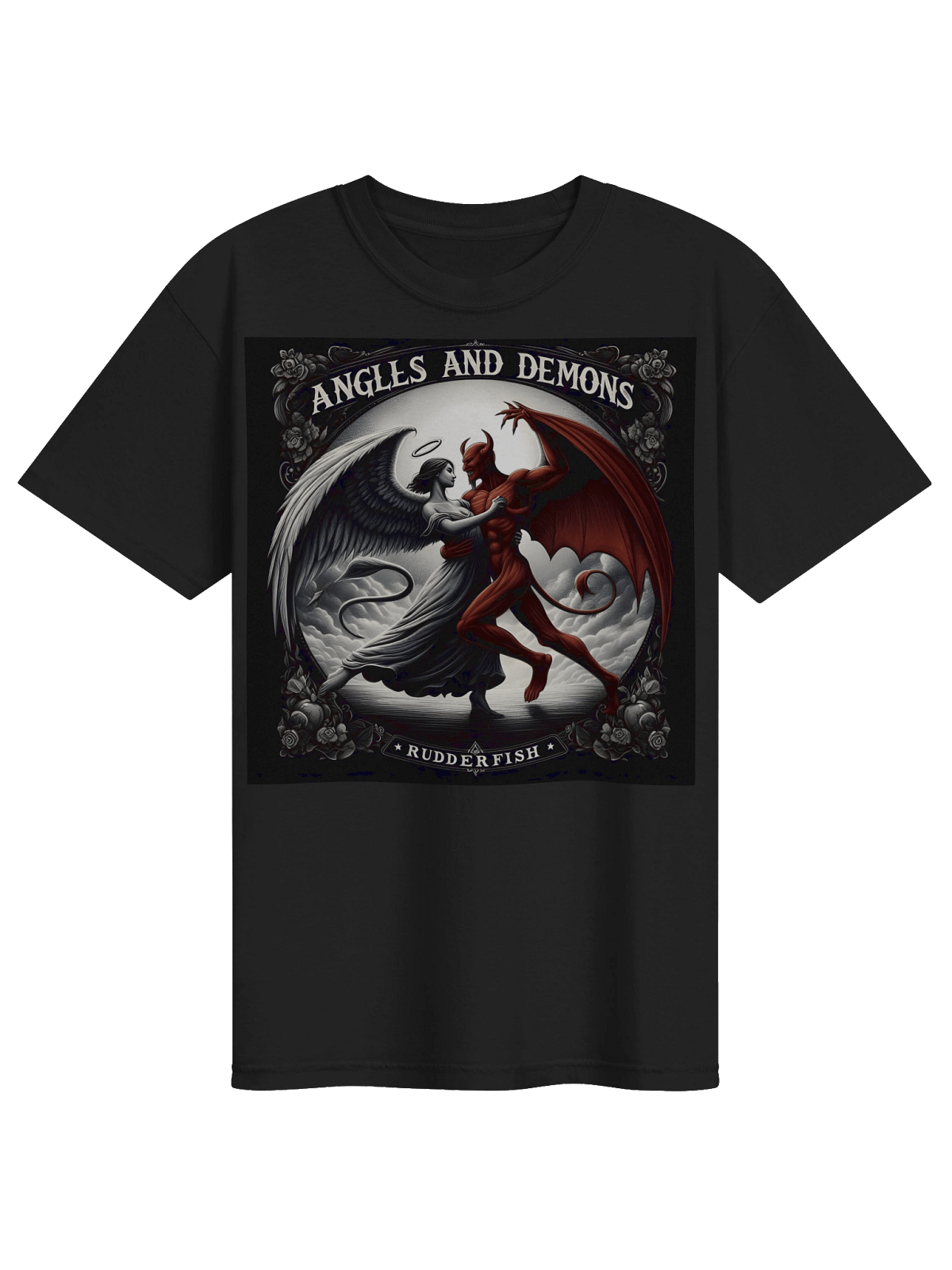 Official Angels and Demons Tee Bone-fish on back | Might Be Giants Records