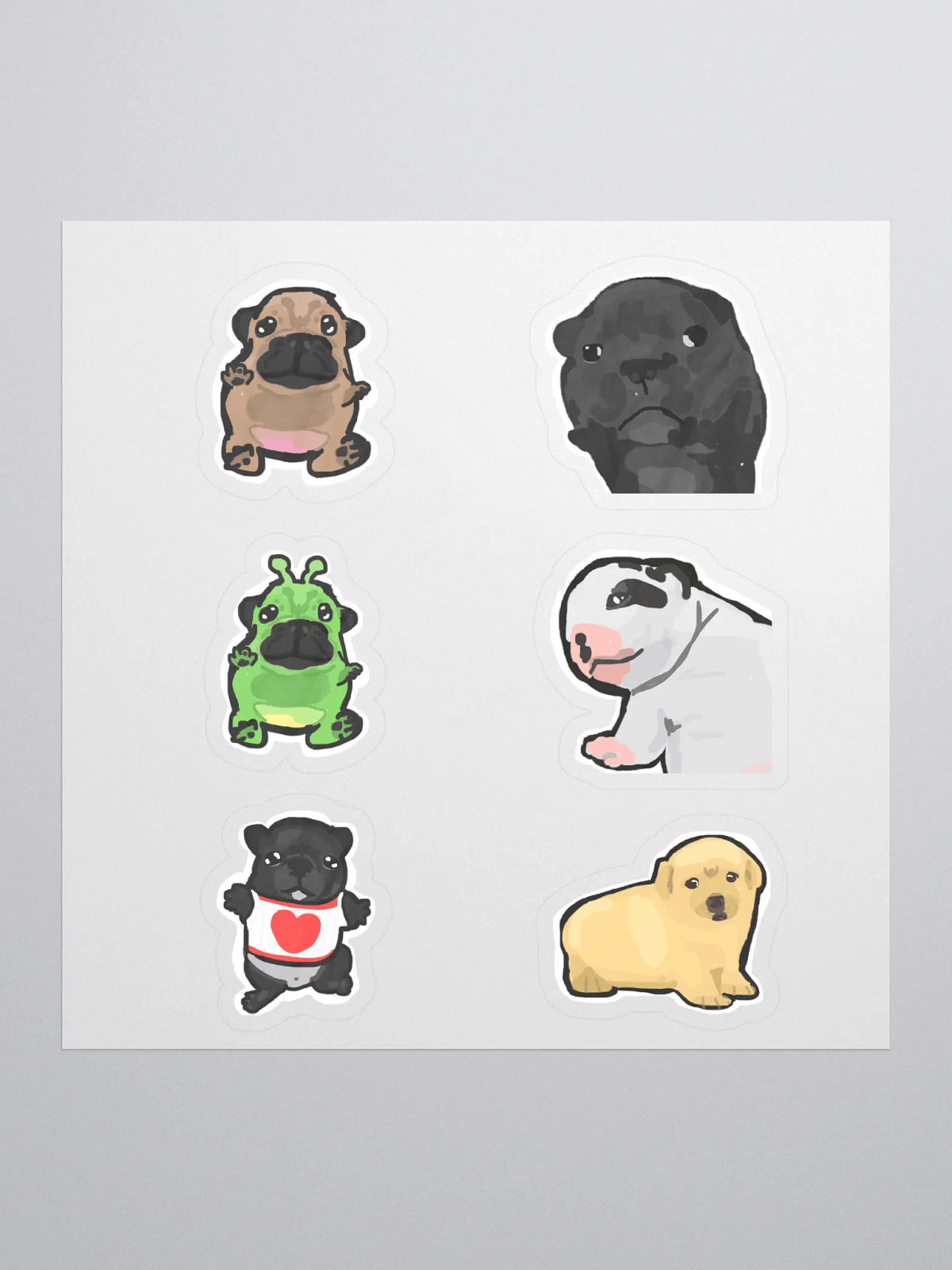PIBBLE AND FRIENDS STICKER PACK | pibble palace