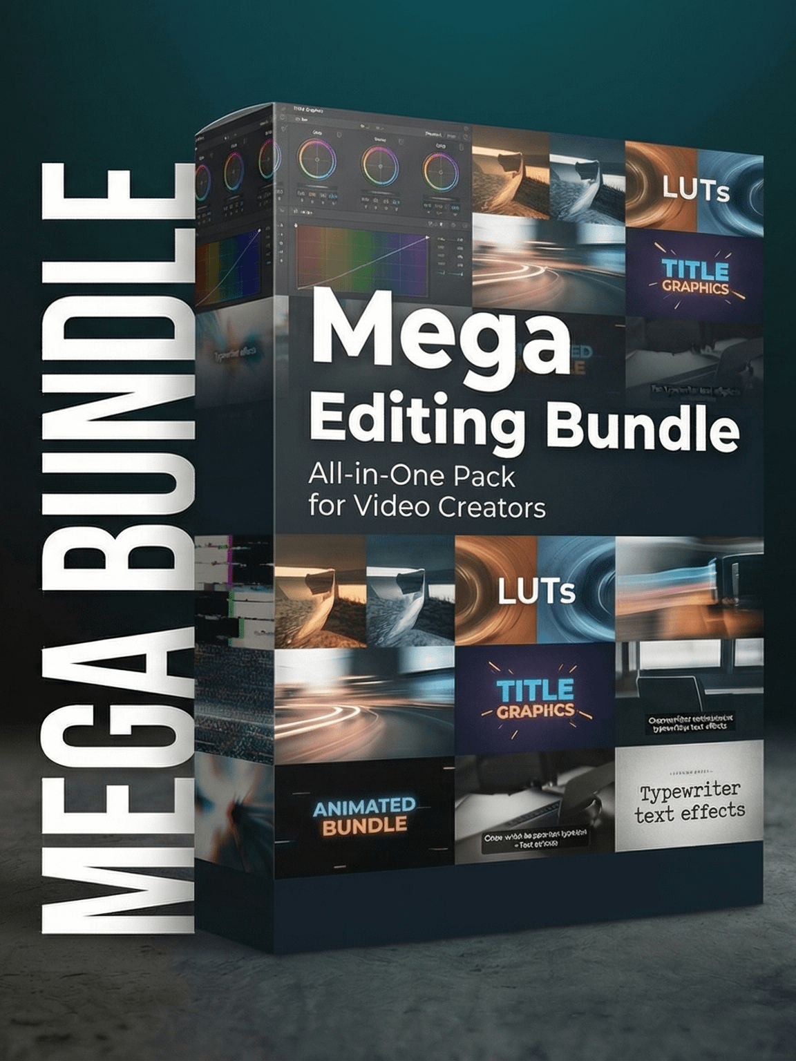 All-in-One Editing Bundle | Transitions, LUTs, Text & Titles | VYZO FX