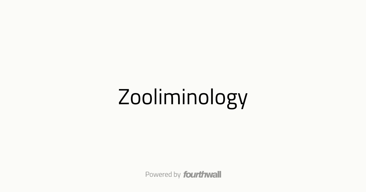 Zooliminology