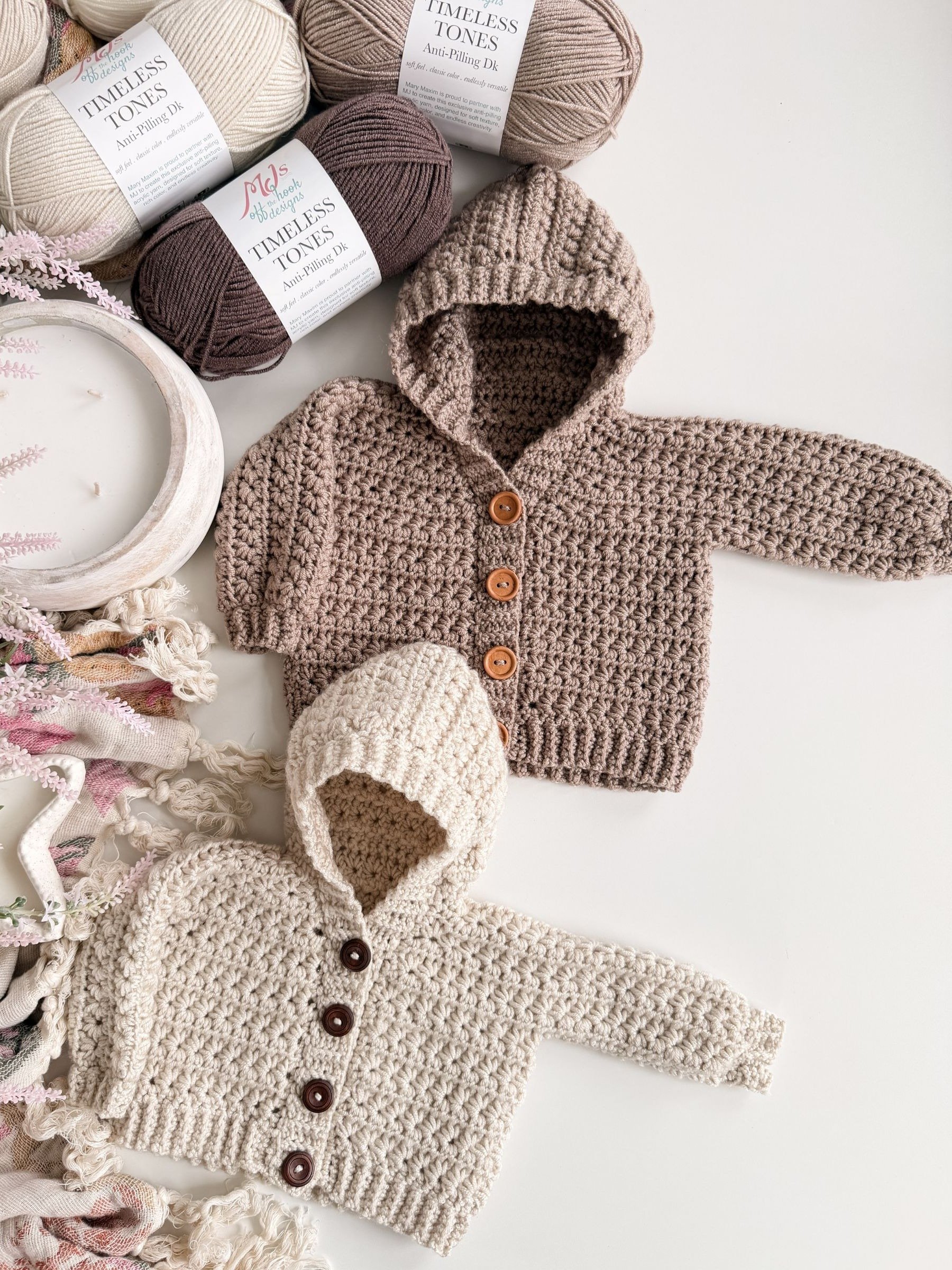 Mini Star Stitch Cardigan Crochet Pattern | MJ's Off The Hook Designs